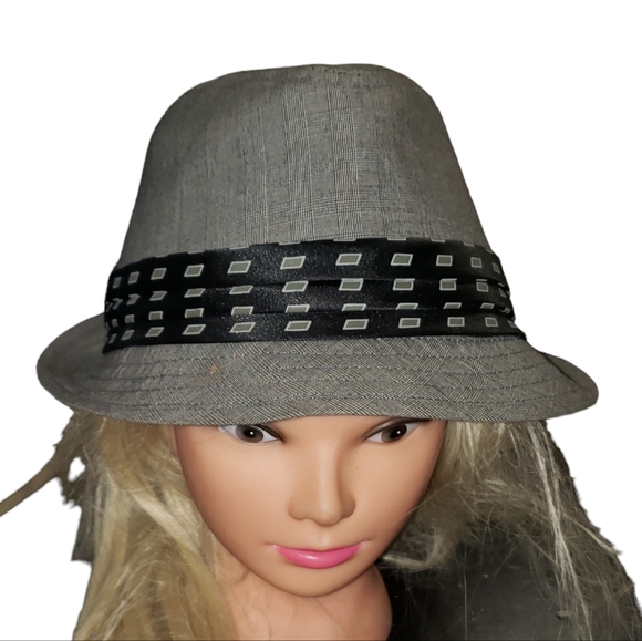 Accessories | Cuban Style Mens Gray Fedora Hat Medlg Panama Short Brim ...